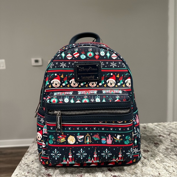 Loungefly | Bags | Loungefly Disney Christmas 22 Santa Mickey Ugly ...